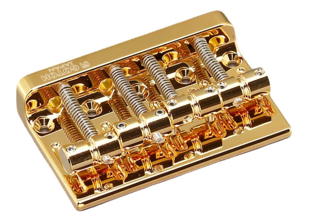 Gotoh Bass Bridge, 201B-4, Gold | Hardware | Guitartrade