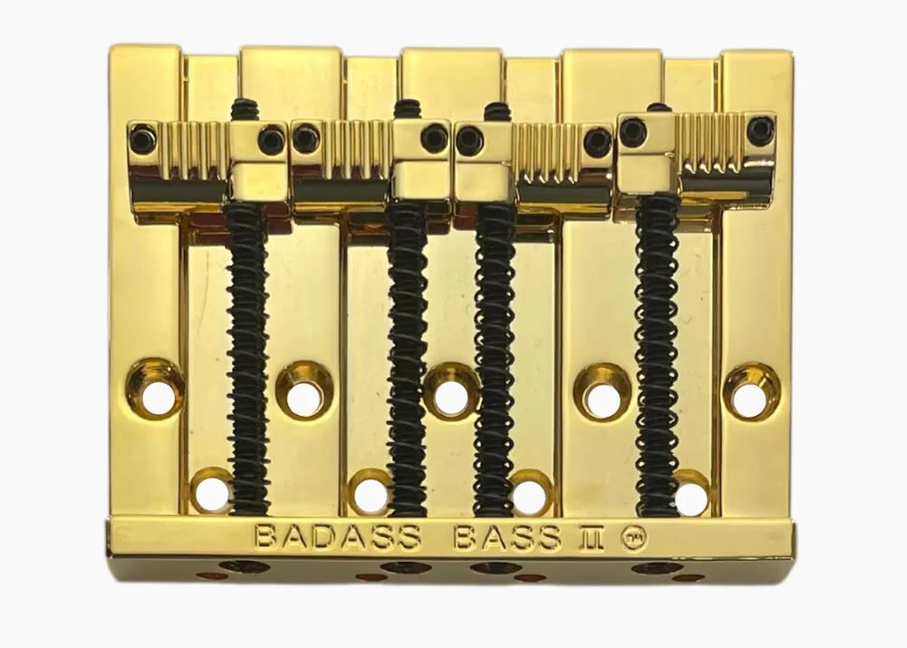 Leo Quan, Badass II, Bass Bridge, Gold, Notched | Guitartrade